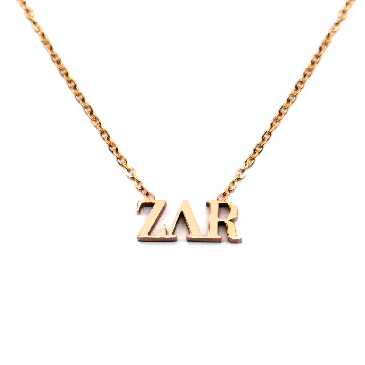 18k Rose Gold plated Zar Necklace | Inaayah Online